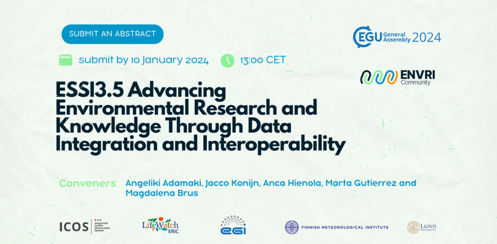 LifeWatch ERIC at EGU 2024: Fostering Collaboration and Knowledge Sharing in Environmental ...